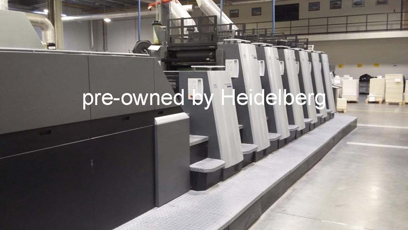 6 color Used Heidelberg Speedmaster XL75-6+LX Anicolor (F Format) year ...