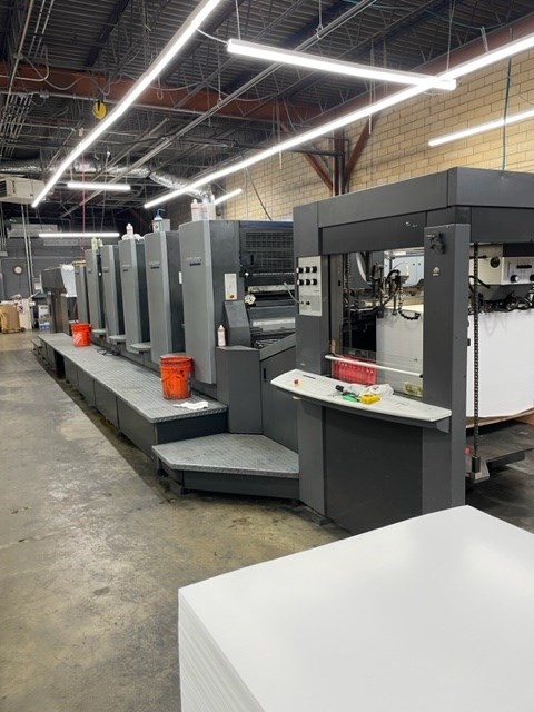 6 color Used Heidelberg CD102-6+L 6/C 40" offset press with coater ...