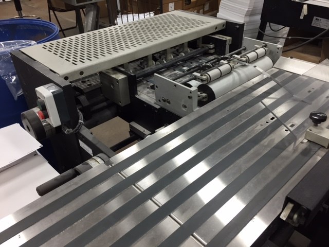Used Scott 10000 tab cutting and mylar applicating machine year 2007 ...