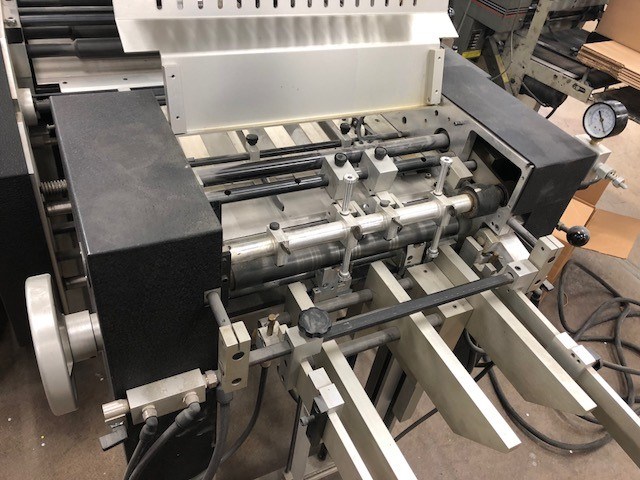 Used Scott 10000 tab cutting and mylar applicating machine year 2007 ...