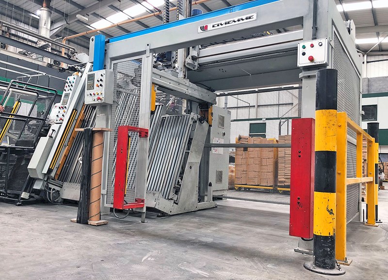 Used Civiemme ST420 / 120 Vertical Log Stacker with PL86 Palletiser ...