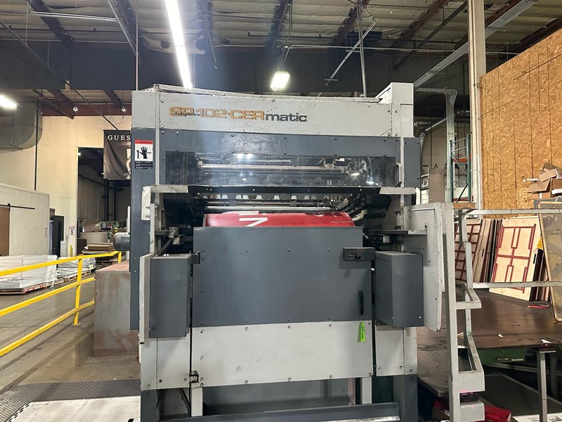 Used 1988 Bobst Autoplatine SP 102 CER Automatic Die Cutter year 1988 ...