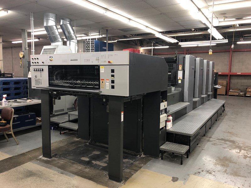 4 color Used Heidelberg SM-102 4P3 28x40 2/2 perfector, CP2000 year ...
