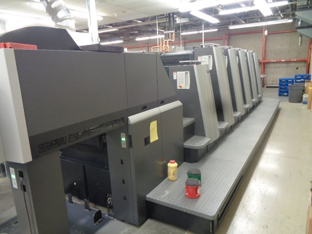 5 color Used Heidelberg SM XL 75 5 +L . "C" format w/ Prinect® Inpress ...