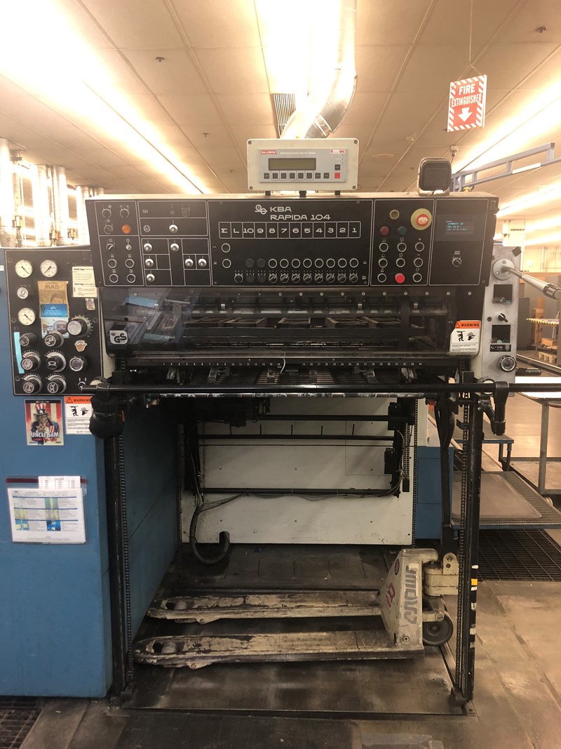 8 color Used KBA Rapida 104 year 1997 | PressCity