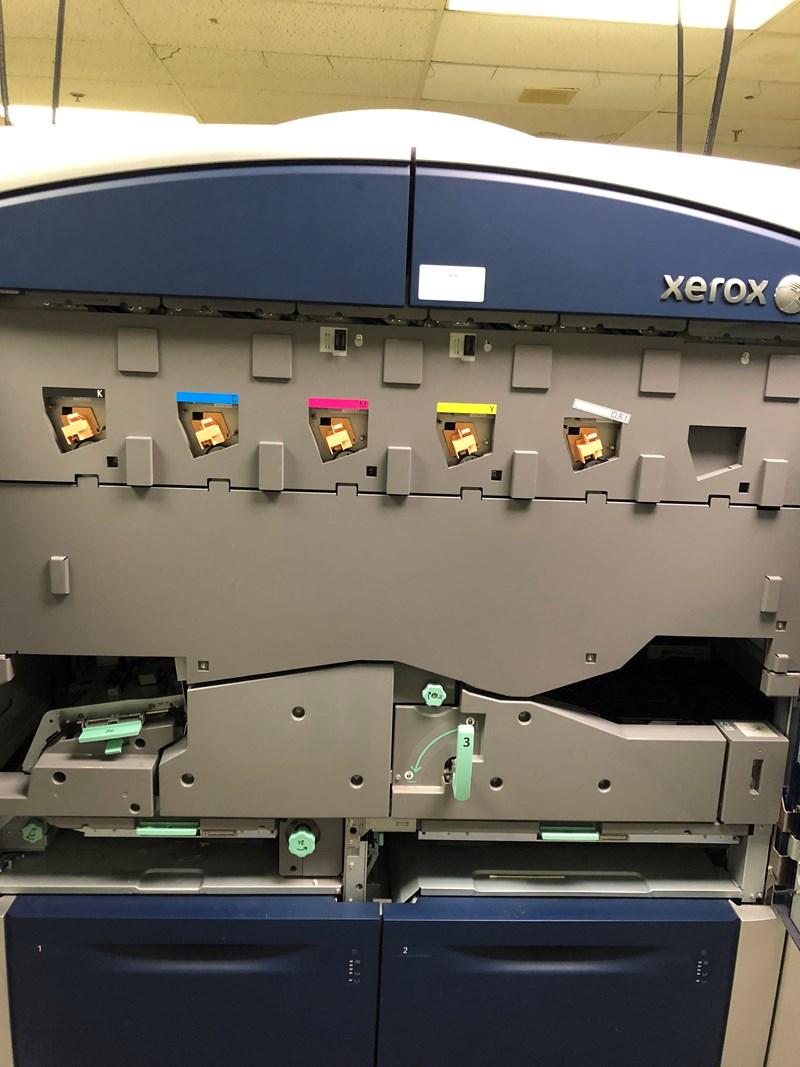 Used Xerox XC800 5 color digital printing press with Full width Array ...
