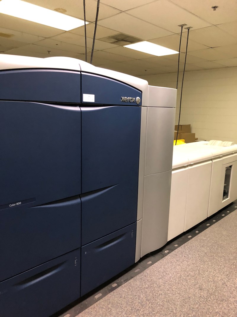 Used Xerox XC800 5 color digital printing press with Full width Array ...