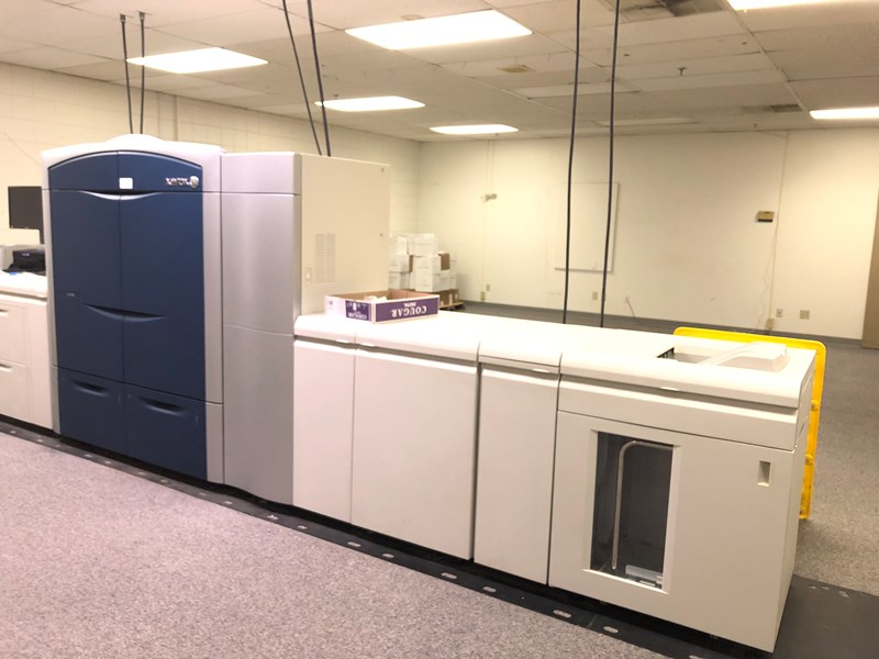 Used Xerox XC800 5 color digital printing press with Full width Array ...
