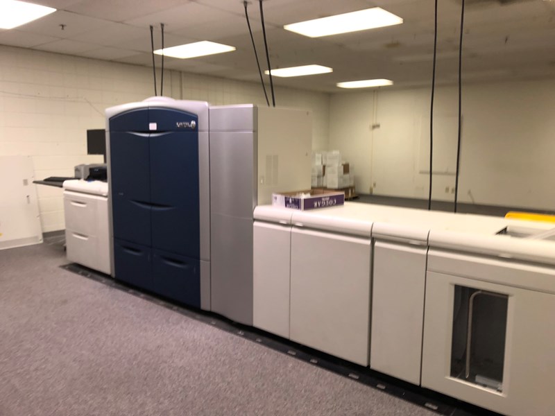Used Xerox XC800 5 color digital printing press with Full width Array ...