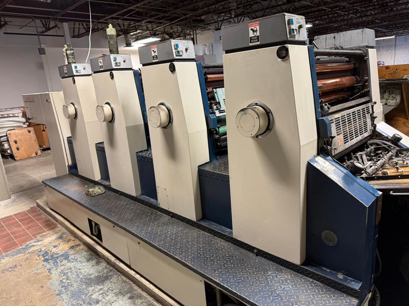 4 color Used 1987 Komori Lithrone 426, NO CONSOLE, VERY GOOD CONDITION ...