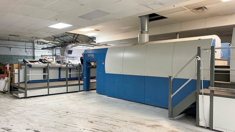 8 color Used KBA Rapida 105-CX-8-ALV3 UV Hybrid year 2008 with UV ...