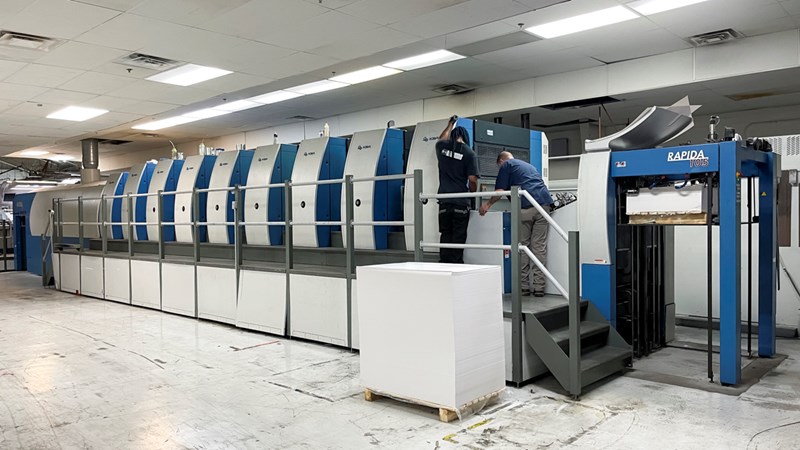 8 color Used KBA Rapida 105-CX-8-ALV3 UV Hybrid year 2008 with UV ...