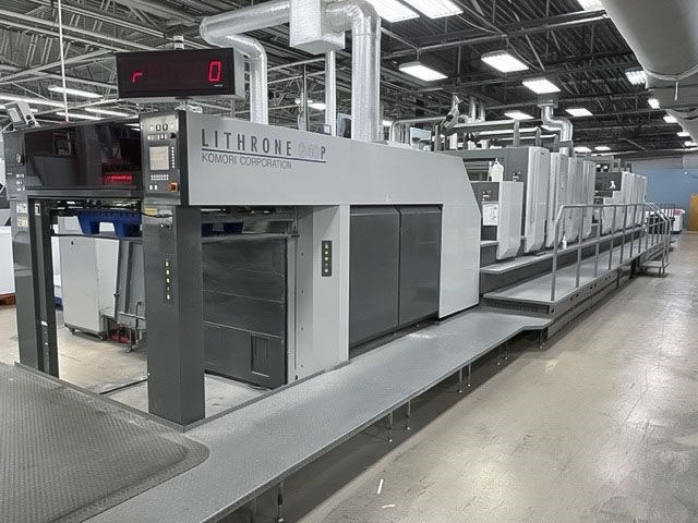 8 color Used Komori GL840P+CCX H-UV/IR Hybrid Double Coater year 2011 ...