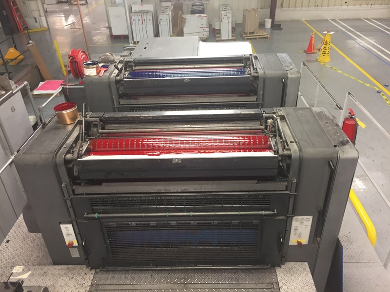 2 color Used Heidelberg CD102-2+LX UV year 2002 with UV | PressCity