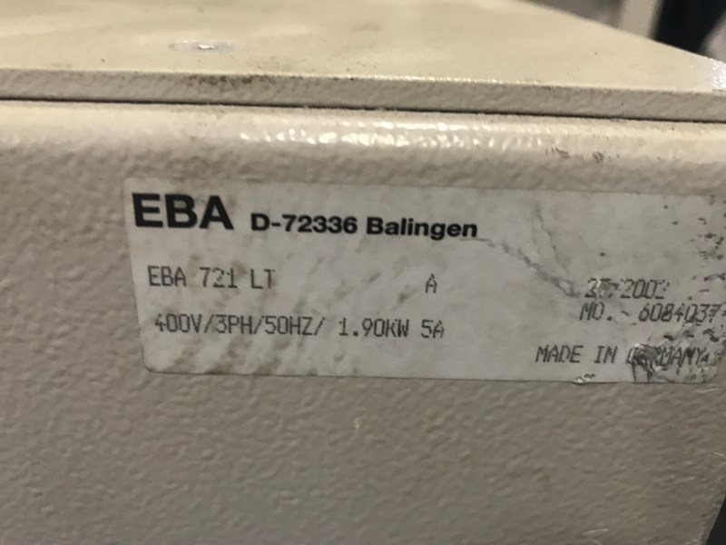 Used EBA 721 LT year 2002 | PressCity