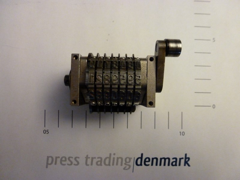 Rotary numbering box | Press Trading Denmark APS