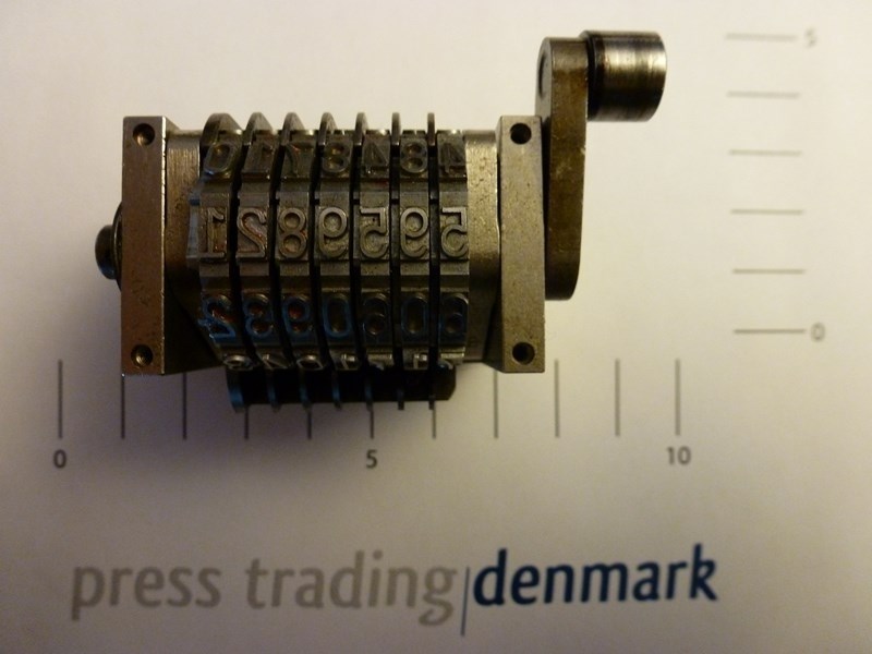 Rotary numbering box | Press Trading Denmark APS