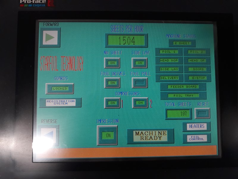 Used Victoria 104 Starfoil Proline Hotfoil year 2001 | PressCity