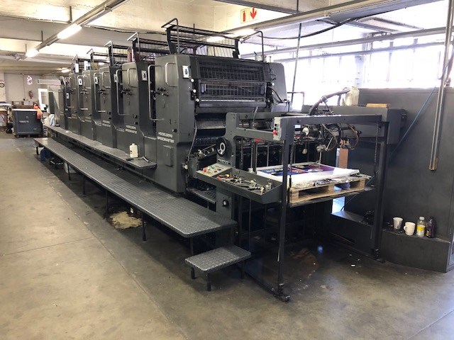 5 color Used Heidelberg Five colour plus coater year 1988 | PressCity