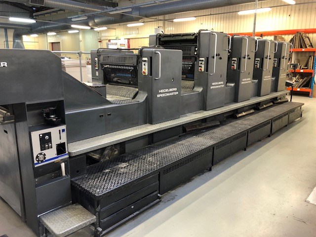 4 color Used Heidelberg Four colour with coater A2 press year 1990 ...