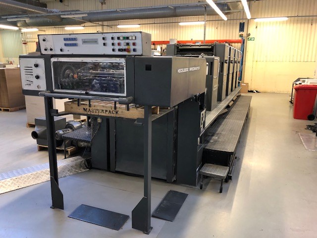 4 color Used Heidelberg Four colour with coater A2 press year 1990 ...