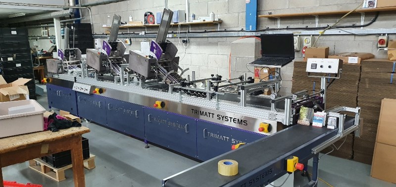 Used TRIMATT System Foldline 9000 Z Fold & Credit Card Pick & Place ...
