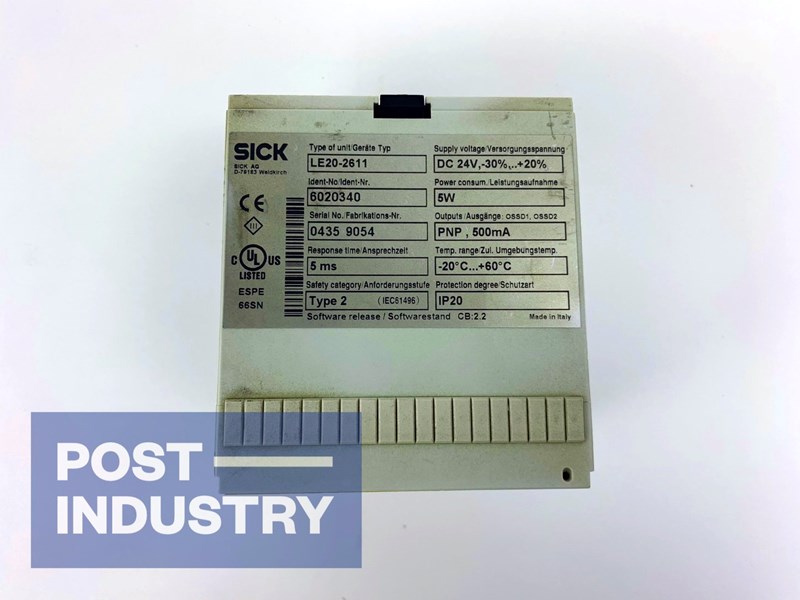 Used SICK LE 20 Safety Switching Amplifier | PressCity