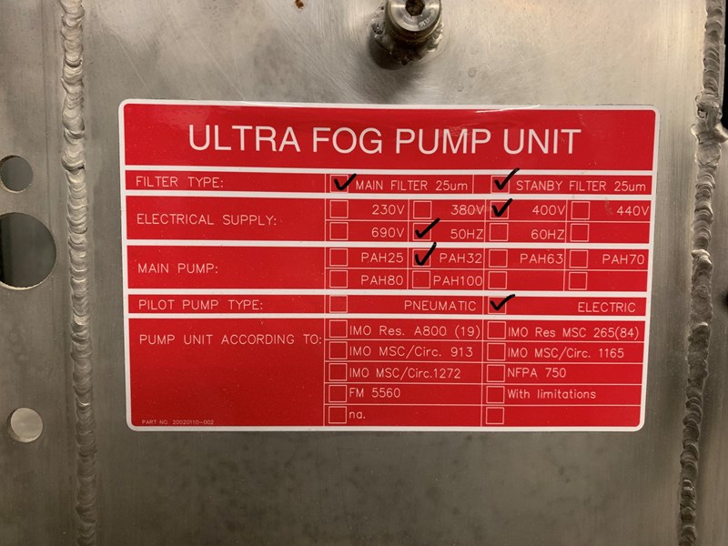 Used ULTRAFOG PAH32 Fire Suppresion System | PressCity