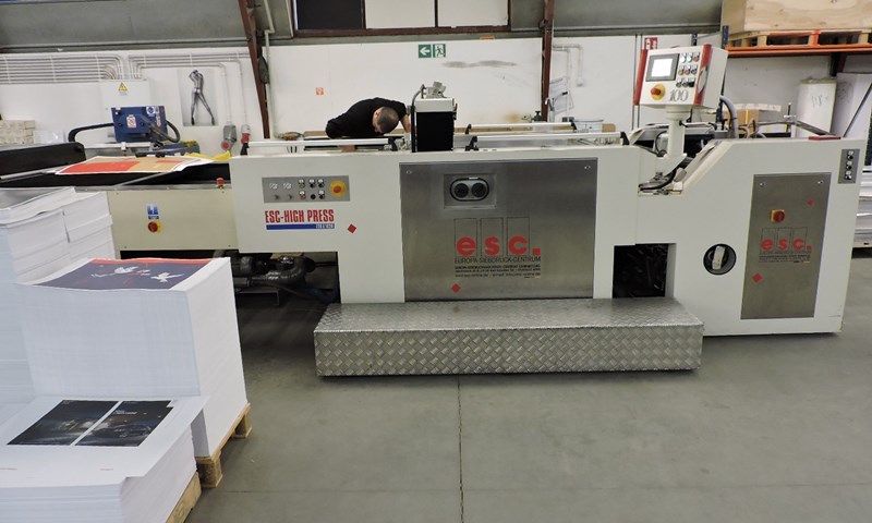 Used Screen Printing Machine ESC High Press Plus 1020 + UV Tunnel EPS ...