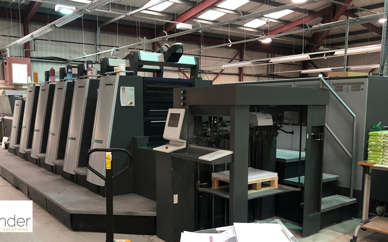 5 color Used 2014 Heidelberg XL75-5+L Offset 5-Colour Press year 2014 ...