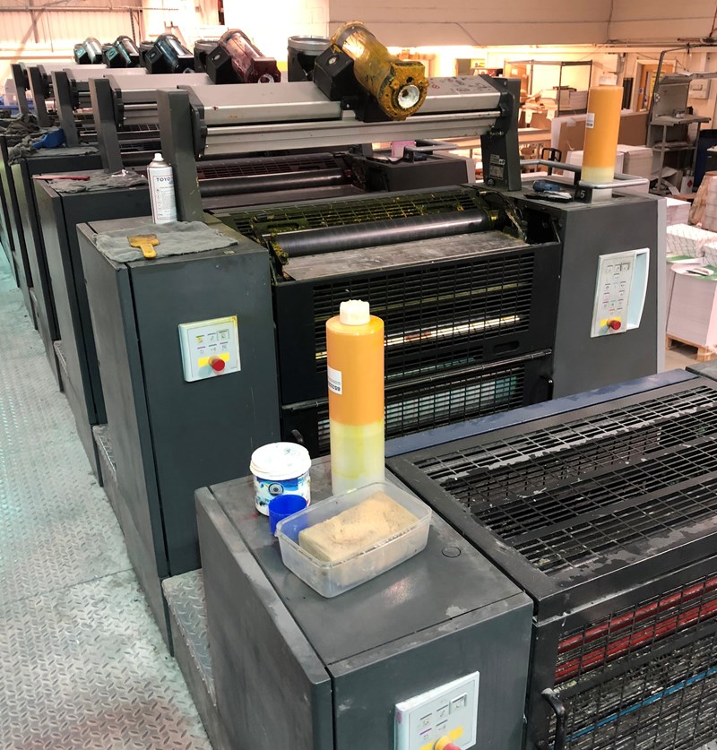 5 color Used 2014 Heidelberg XL75-5+L Offset 5-Colour Press year 2014 ...