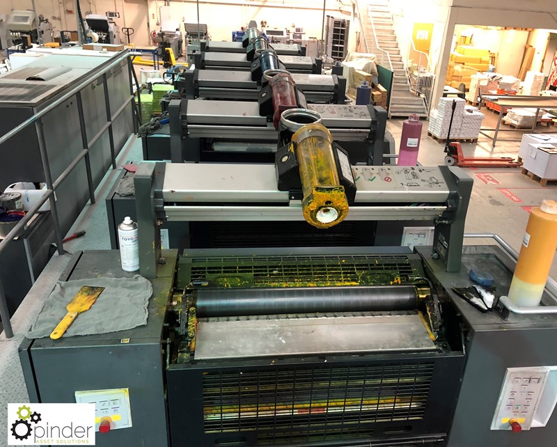 5 color Used 2014 Heidelberg XL75-5+L Offset 5-Colour Press year 2014 ...