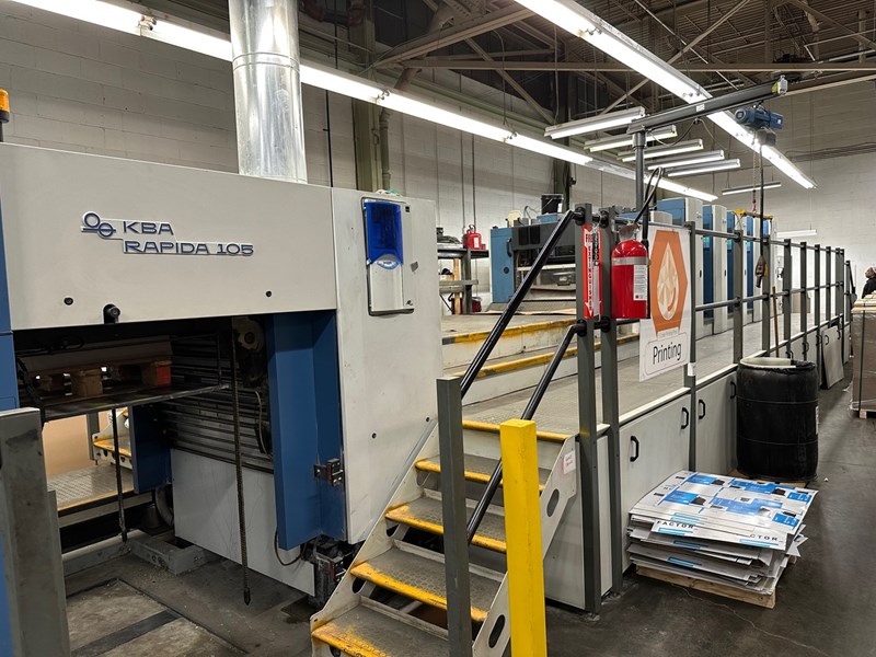 5 color Used KBA Rapida 105-5+LCXPWHA year 2002 with UV | PressCity