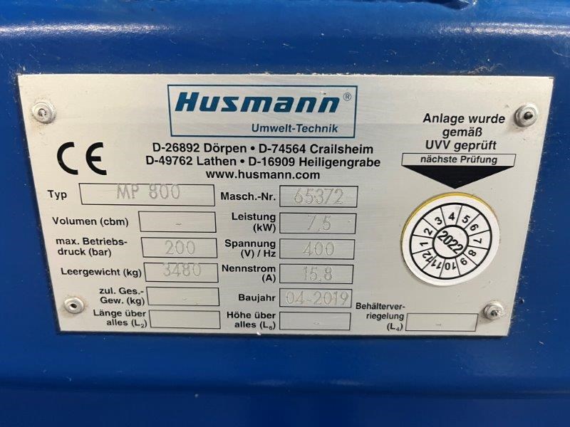 Used Husmann MP 800 year 2019 | PressCity