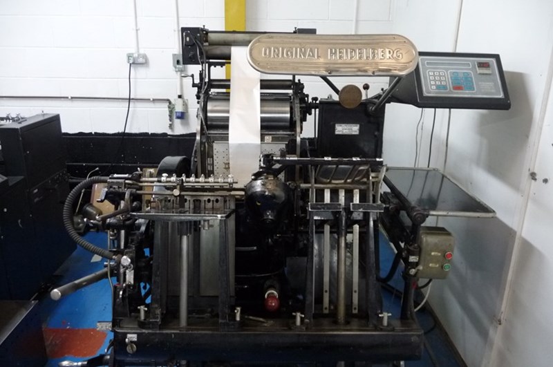 Used Heidelberg T - with B&H Electronic Foil Attachment year 1960 ...