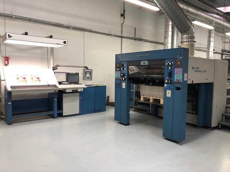 7 color Used KBA Rapida 105-2+T+5+L SW3 ALV2 CX year 2000 with UV ...