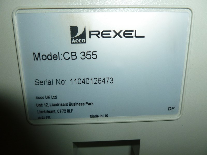 Used Rebord ACCO REXEL CB 355 year 2010 | PressCity