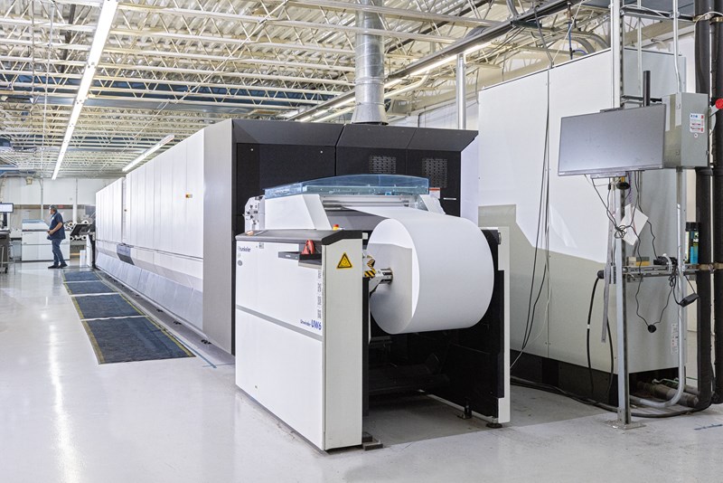 Used Canon ProStream 1800 & Hunkeler Roll to Sheet Line year 2020 ...