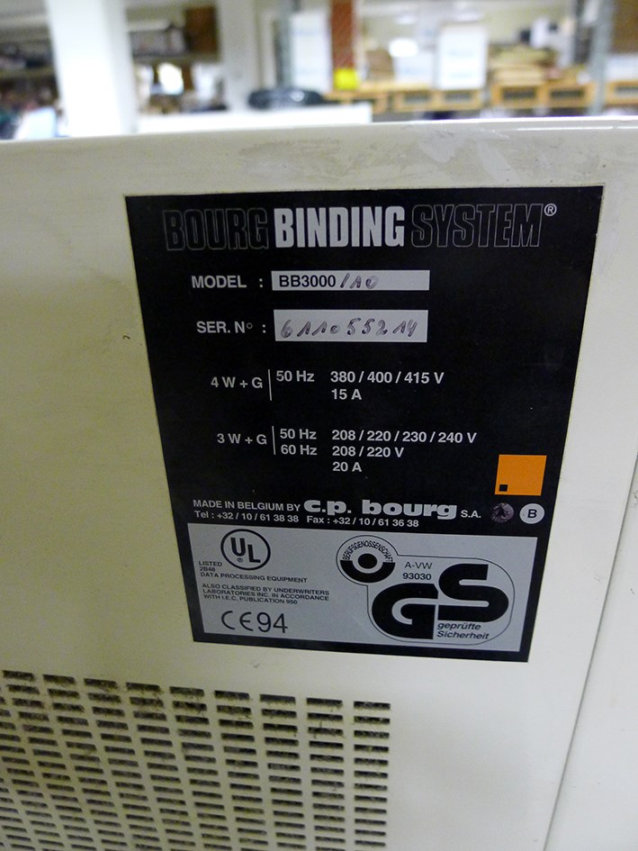 Used Bourg BB3000 Perfect Binder | PressCity