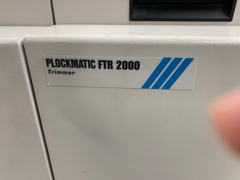 Used Plockmatic BM2000 Binder - FTR2000 Trimmer - SQF2000 Squarefolder ...