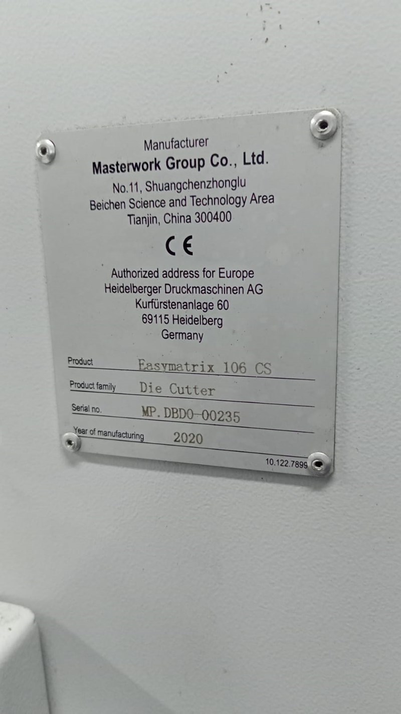 Masterwork Easymatrix 106 CS | Pinheiros Corporation Ltd