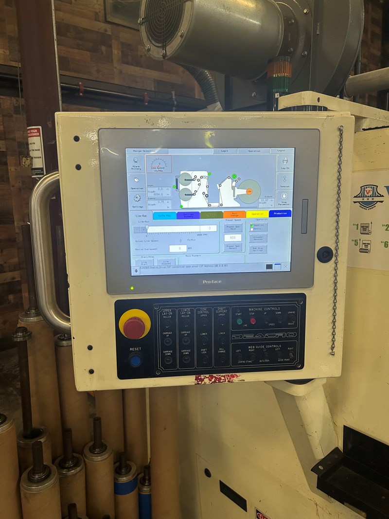 Used Deacro MDL C610C-165 slitter rewinder year 2010 | PressCity
