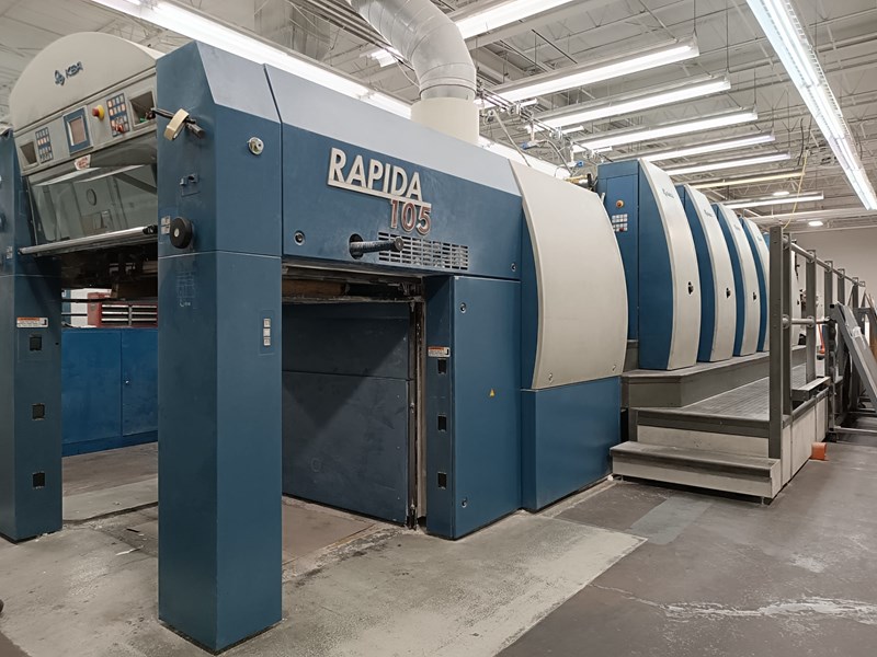 5 color Used KBA Rapida 105 5 SW1 SAPC year 2008 | PressCity