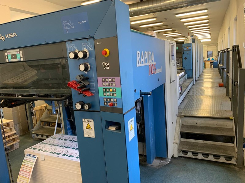 6 color Used KBA Rapida 105U-6+L PWHA year 2005 | PressCity