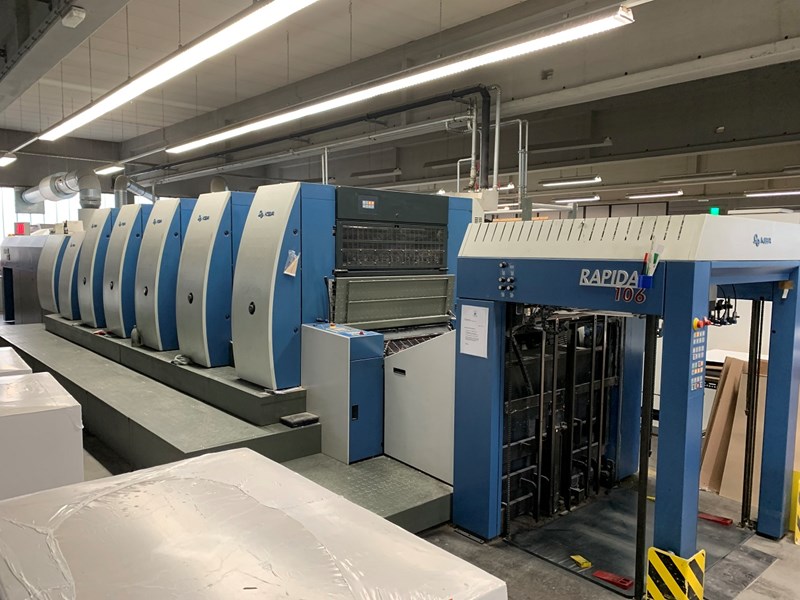 5 color Used KBA Rapida 106 SIS-5+L ALV2 Hybrid year 2013 | PressCity