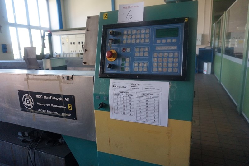 Used MDC-Max Dätwyler AG Finishmaster Type FM-J27CREKR80 Cylinder ...