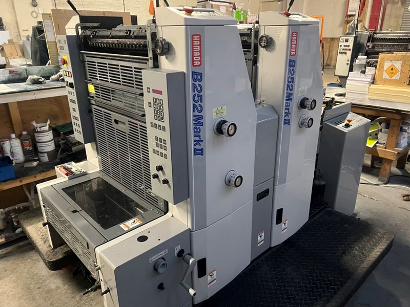 2 color Used Hamada 252A Mk II Two Colour Offset Press year 2007 ...