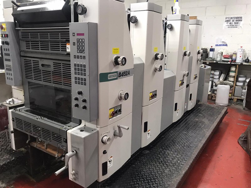 4 color Used Hamada B452A-1 Four Colour Offset Press year 2003 | PressCity