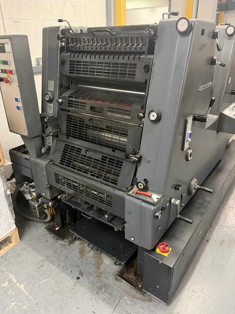 2 color Used Heidelberg GTO 52 2 Two Colour Offset Press year 1996 ...