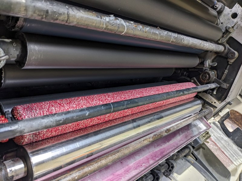 2 color Used Heidelberg GTO 52 ZP Two Colour Offset Press year 1989 ...